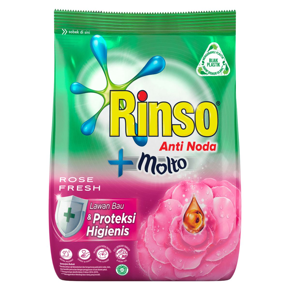 Rinso Molto Rose Fresh Detergen Bubuk | Rinso