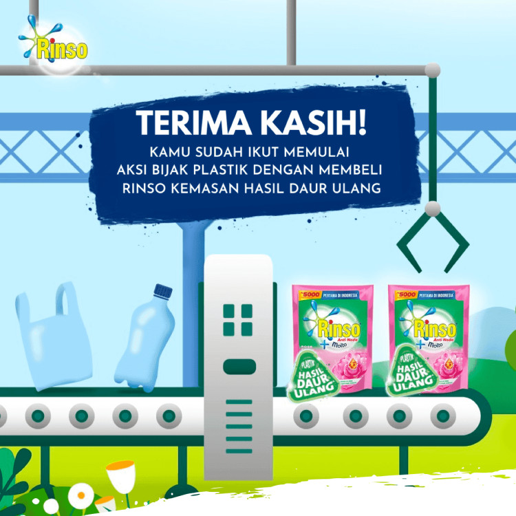Kemasan Daur Ulang Ramah Lingkungan Pertama di Indonesia | Rinso